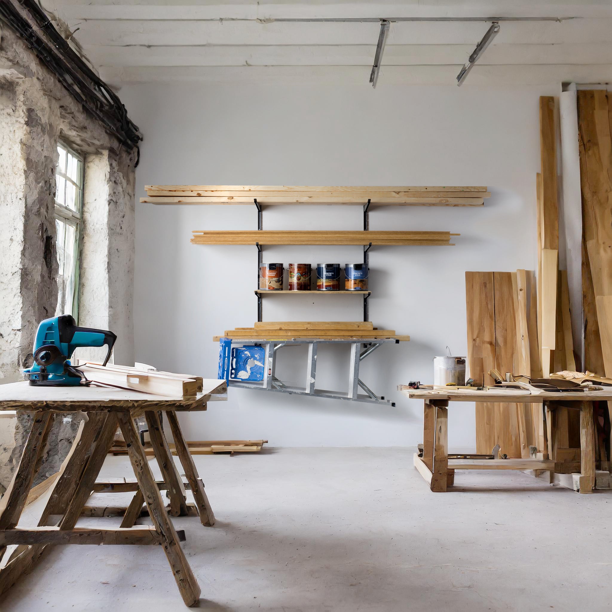 4-Tier Heavy Duty Wall Storage Rack – Delta Cycle