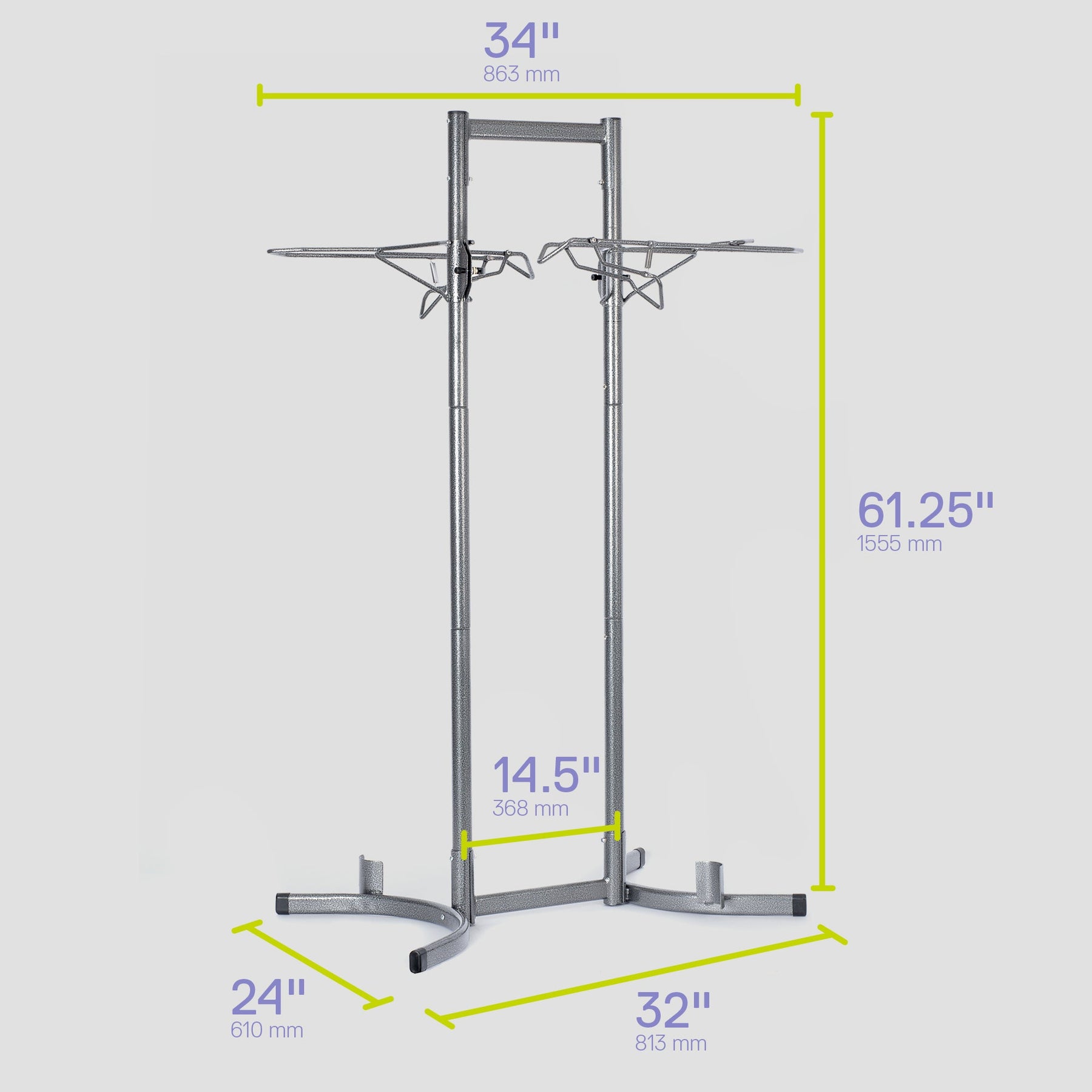 Heavy Duty Two Bike Upright Stand | Delta Cycle